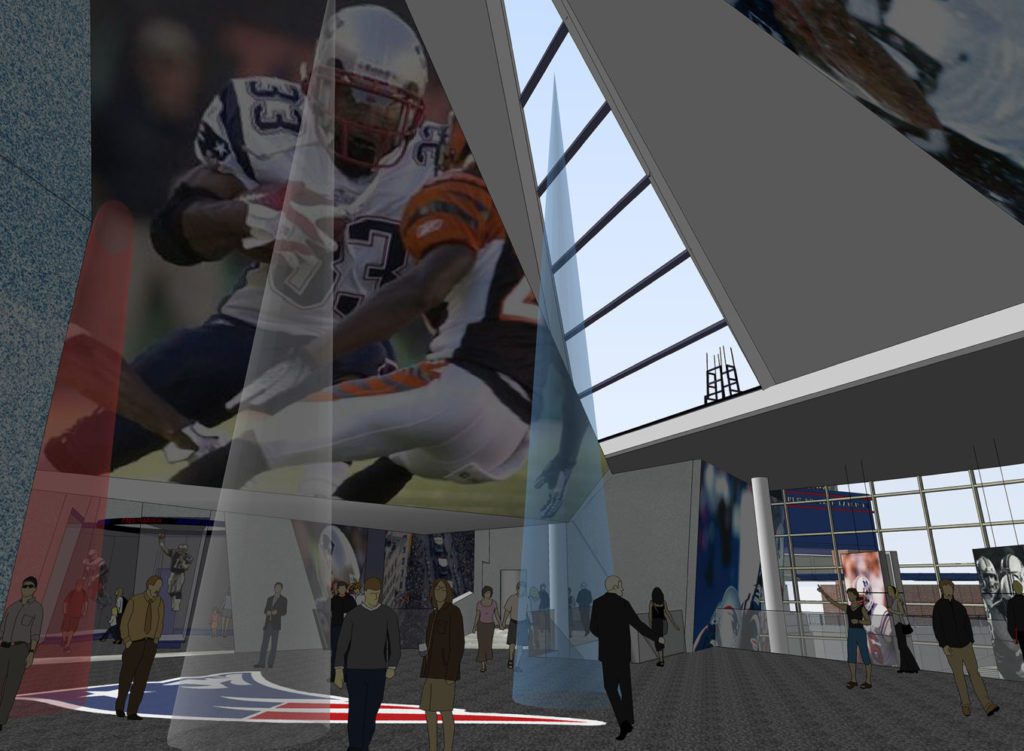 The Patriots Hall of Fame: Architecture and Exhibits | CambridgeSeven