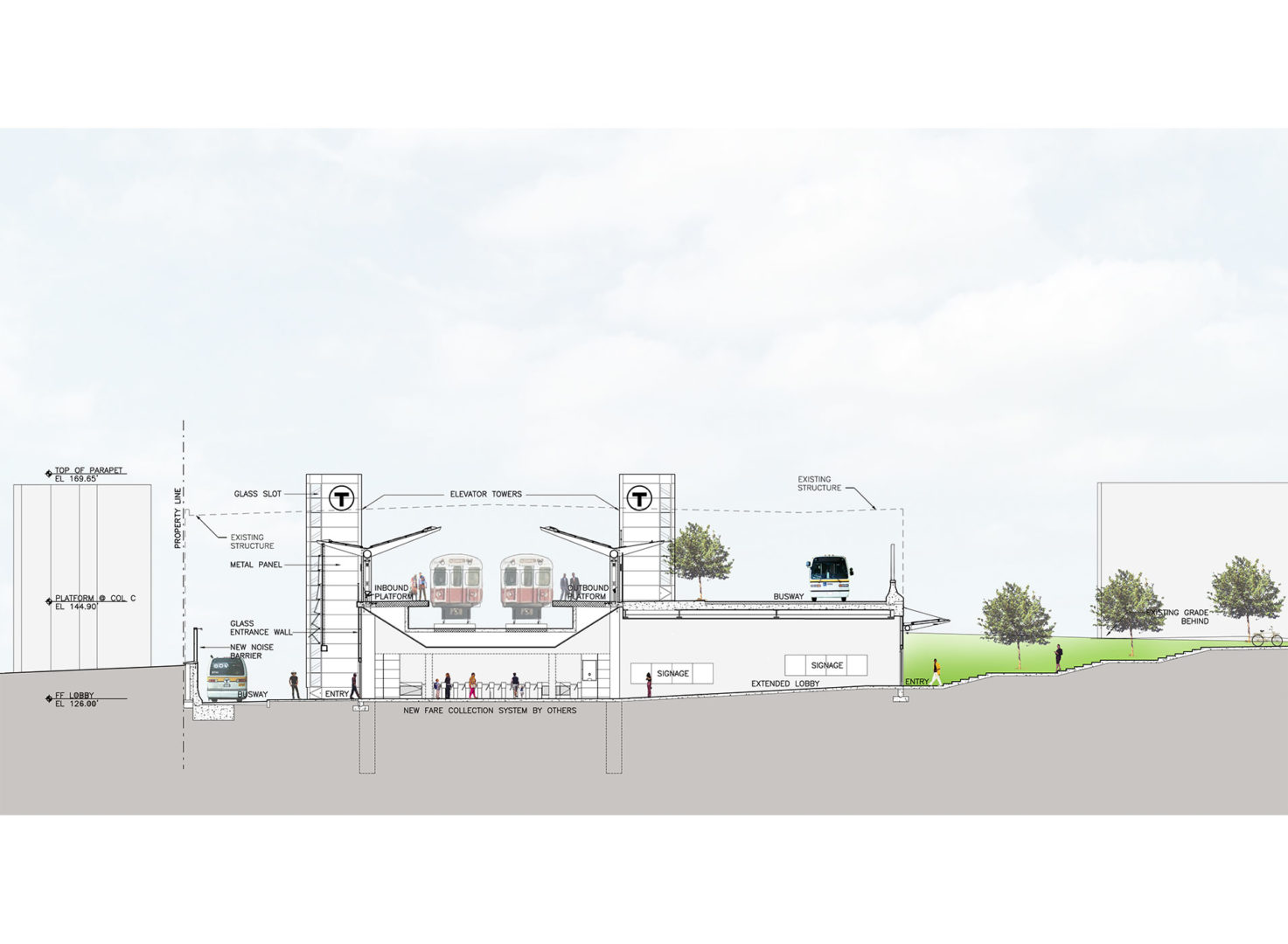 MBTA Fields Corner: Transit Design | CambridgeSeven