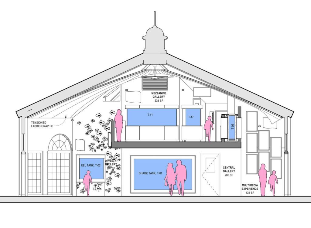 Roundhouse Aquarium: Architecture and Exhibits | CambridgeSeven